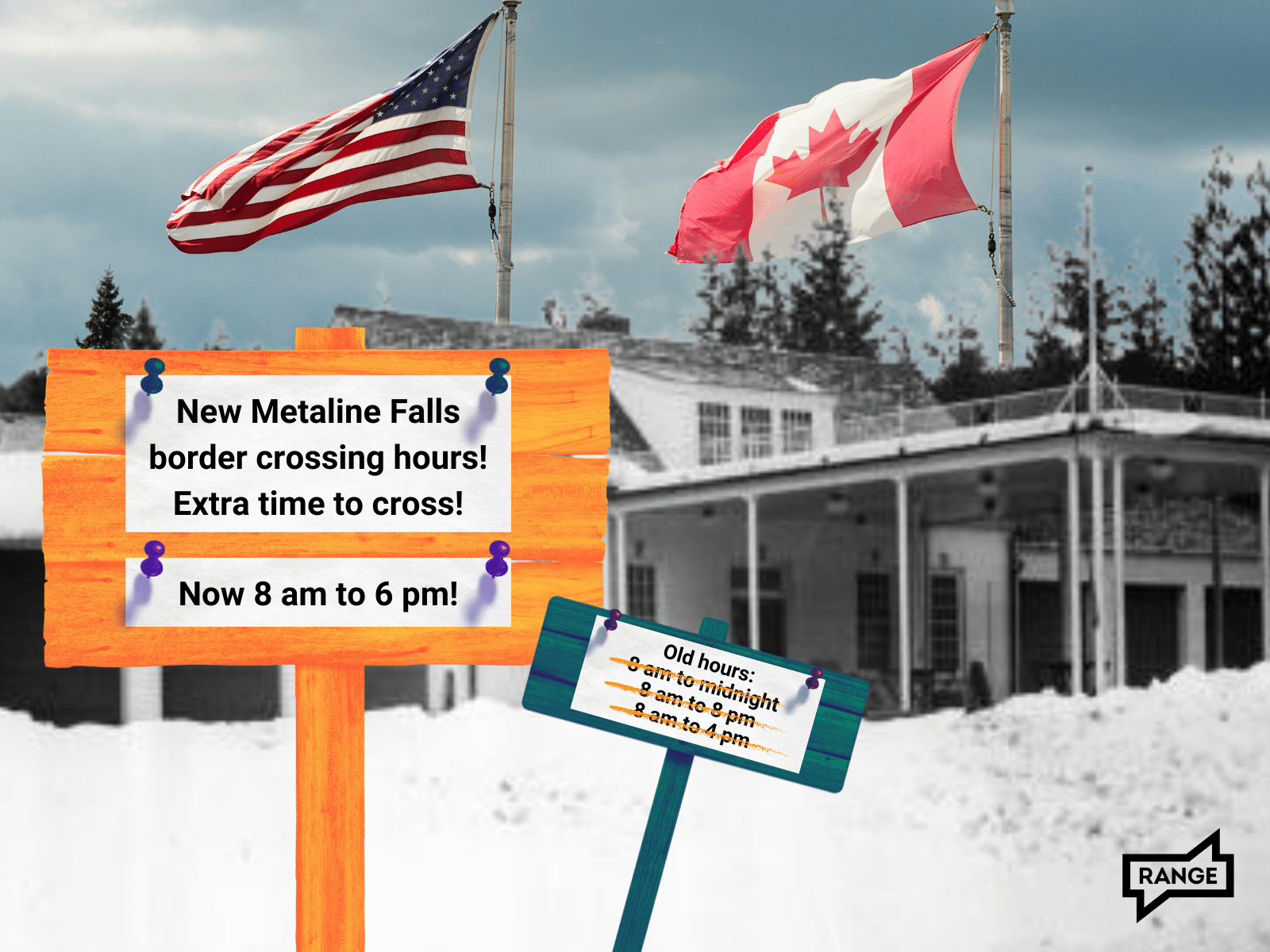 New hours at Washington/Canada border crossing – RANGE Media